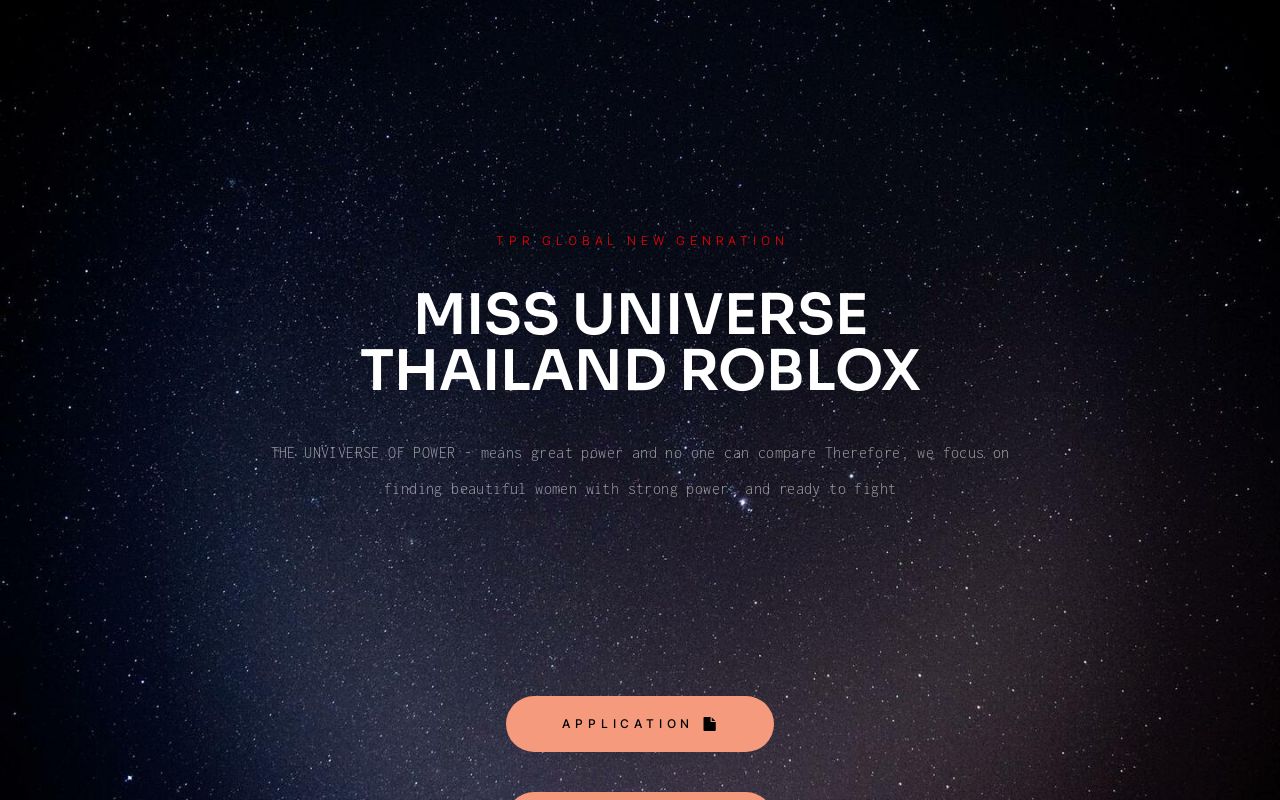 MISS UNIVERSE THAILAND ROBLOX